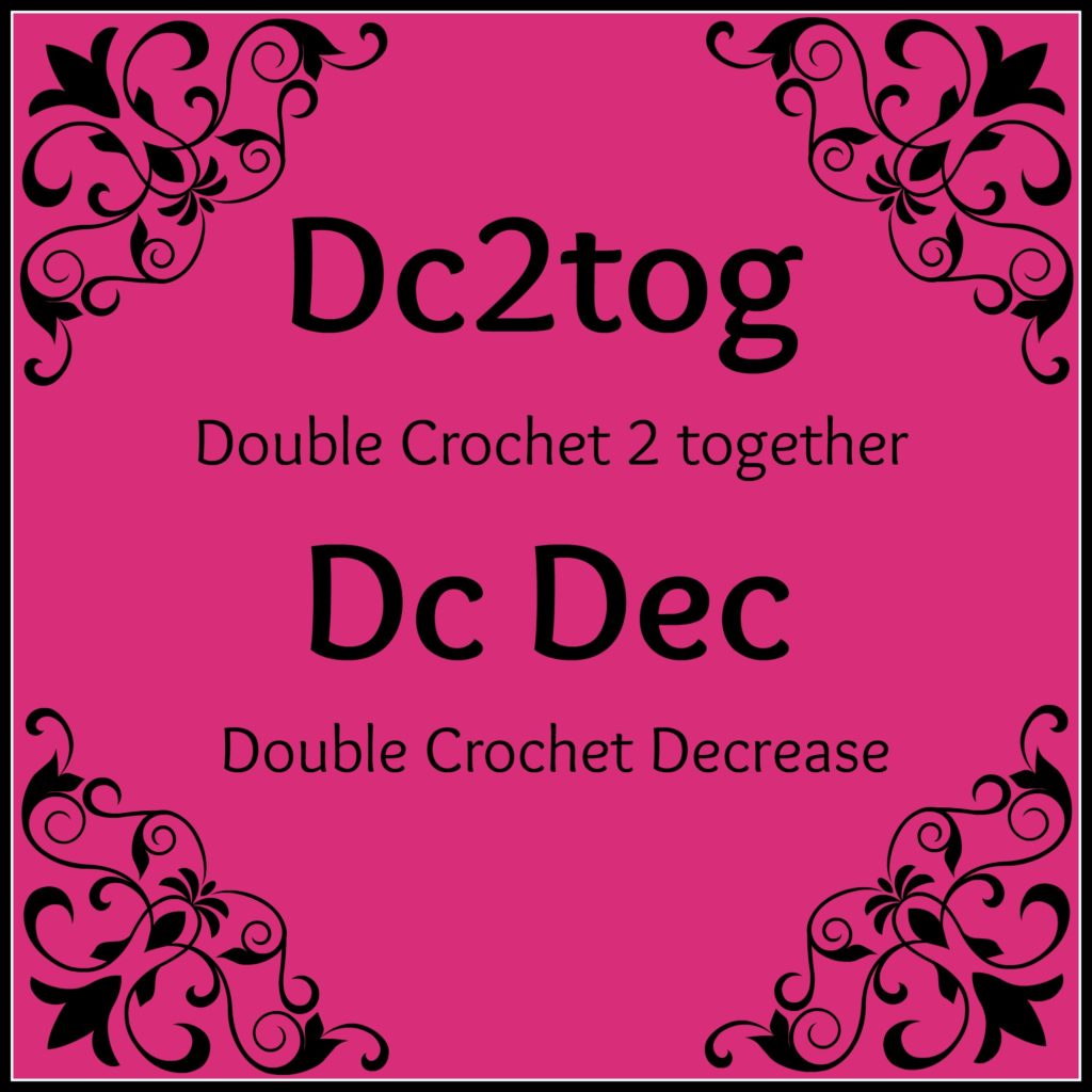 Double Crochet Decrease Stitch (Dc2tog/c dec) Tutorial – Articles of a ...